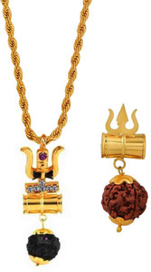 Sullery Religious Beautiful Lord Shiv Shankar Trishul Damaru Locket ...