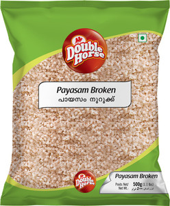Double Horse Payasam Broken Rice 500g((Pack of 1)| Broken Rice Red Raw ...