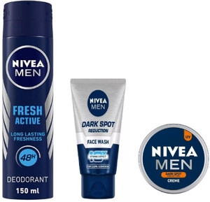 NIVEA Men Active Deo 150ML ,Dark Spot Reduction Face Wash 50Ml Price in ...