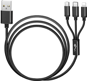 uml USB Type C Cable 1.5 m Triport - 3 in 1 Fast Charging Cable for ...