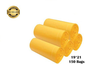 Vellyfab YELLOW COLOR TRASH BAGS FOR HOME. Medium 13 L Garbage Bag Pack ...