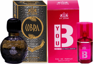 Buy ST-JOHN Couple Perfume Gift Set Cobra 60ml, GLAMOUR GOLD (Pack of 2 ...