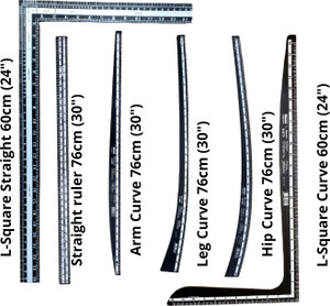 Flipkart.com | KHYATI Fashion Designing Scale- Hard Plastic Scale- Set ...