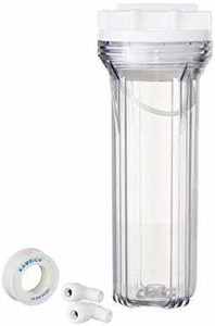 shivay Crystal Glass Clear Transparent Pre Filter Housing with 9" MLT ...