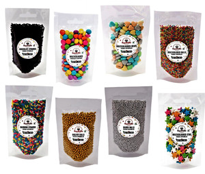 foodfrillz Cake Decoration Sprinkles-Golden & Silver Balls, Multicolor ...