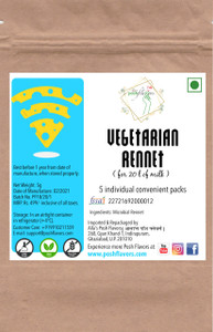 Alla's Posh Flavors Vegetarian Rennet | 5 Convenient Sachets, Non-GMO ...