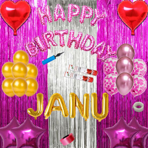 Shopperskart presents Happy Birthday JANU Combo Kit Pack For Party ...