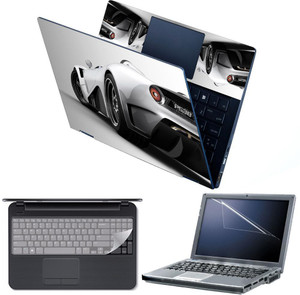 FineArts 4 in 1 Combo Pack with Laptop Skin Sticker Decal, Palmrest ...