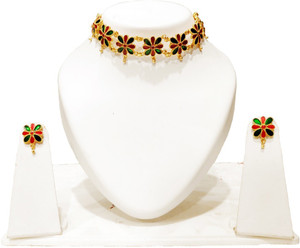 balaji gold Copper Red, Grey, Gold Jewellery Set Price in India - Buy ...