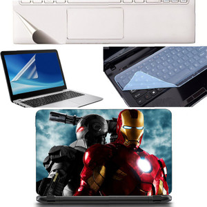 SDM 4in1 Combo of (iron-man )Laptop Skin with Palmrest Skin, Laptop ...
