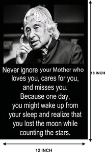 A. P. J. Abdul Kalam Wall Poster For Room With Gloss Lamination M8 ...