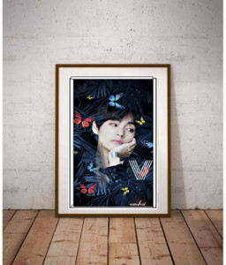 BTS V Poster leminated poster no frame included A4 size poster 3D ...