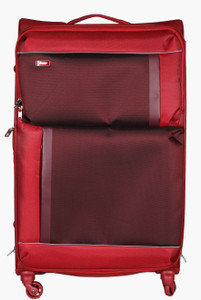 VIP Pulse SP Soft Trolley 56 cm (Red) Expandable Cabin Suitcase 4 ...