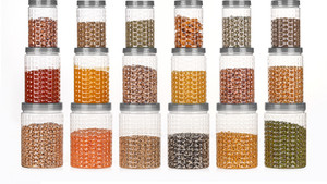 MOUNTHILLS Checkers OR Stone Container set - 300 ml, 650 ml, 1200 ml ...