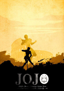 Jojo's Bizarre Adventure Poster - Golden Wind Anime Manga Wall Sticker ...