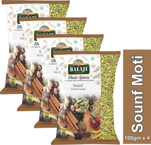 Balaji Sounf Moti_400gm (100gmx4) fennel seeds Price in India - Buy ...
