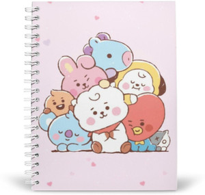HeartInk BTS Bangtan Boys BT21 A5 Notebook Ruled 100 Pages Price in ...