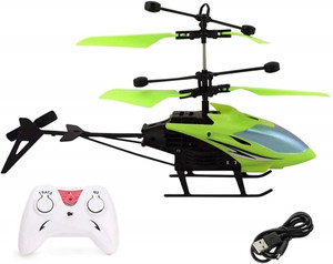 MEZIRE Rechargeable 2-in-1 Remote and Hand Sensor Flying Helicopter ...