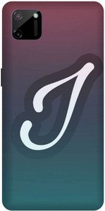 PRINTVEESTA Back Cover for Realme C11/RMX2185 J word, j text, j logo ...