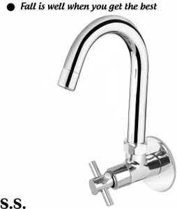 ZAPEX Brass Metal Bib Tap With Chrome Platting Luxurious Bathroom ...