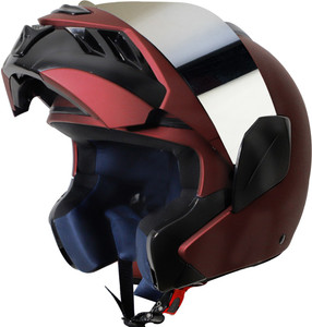 Steelbird TRX Flip Up Helmet, ISI Certified Helmet Motorbike Helmet ...