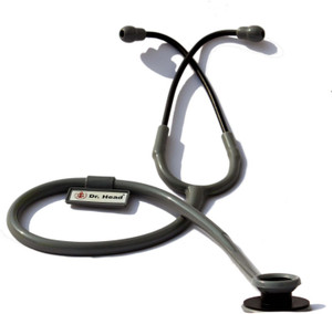 Dr. Head Black Matt Dual Head Aluminum Stethoscope For All Stethoscope ...