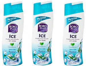 BOROPLUS Prickly Heat Ice Cool Powder, 150g with 30g Extra *3 - Price ...