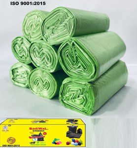 BadiWal green dustbin bags medium size for home Medium 13 L Garbage Bag ...