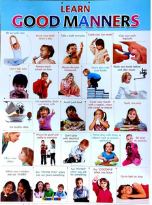Good Manners Chart 2 Sides Lamination Printed: Buy Good Manners Chart 2 ...