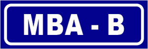 madhusigns Blue color 3mm Form sheet - MBA -B college Signboard (12" X ...