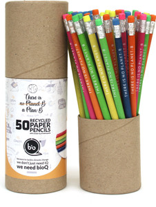Flipkart.com | bioQ Eco-Friendly Recycled paper Pencils with Eraser at ...