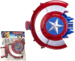 HALO NATION SUPERHERO WEAPON CAPTAIN SHIELD BLASTER TOY WITH 10 SOFT ...