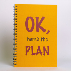 Inside Out Innovative Designs OK, here’s the plan A5 Note Pad Ruled 50 ...