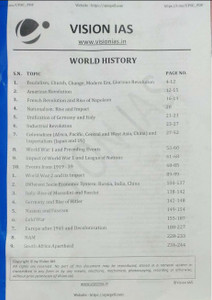 Vision IAS World History English Notes 2021: Buy Vision IAS World ...