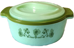 Adorn -2500 ml hot pot-casserole-roti box-green color-pack of 1 ...