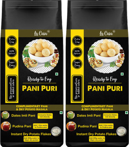 La Casa Dry Pani Puri with 2 Pani Concentrates & Dry Potato Masala ...