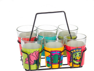 A Krazy Mug (Pack of 6) Tapri Chai Glasses Glass Set Water/Juice Glass ...