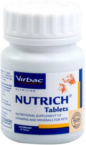 Virbac NUTRICH 30 Tablets , Nutritional supplement of vitamins and ...