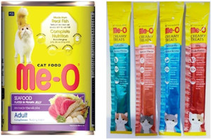 Me-O meo adult cat food jelly & treat combo by aquatica fishes..(1 pcs ...