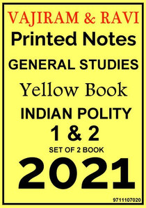 Vajiram And Ravi - Printed Notes - Yellow Book - Indian Polity - 1 & 2 ...