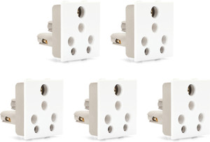 CONA 9506 Status 3Pin Universal 6/16A Socket Pack of 5 - 3Pin Modular ...