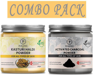 puranex 100%Kasturi (Wild/Jangli) Haldi Powder For Pimple free, Glowing ...