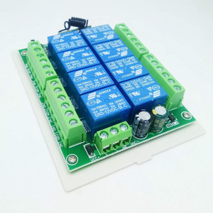 Ihc 12V 10A 8 Channel RF Wireless Remote Control Switch Relay Module ...