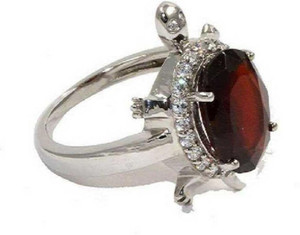 KUNDLI GEMS Tortoise ring Original Manik stone Beautiful Kachua Ring ...