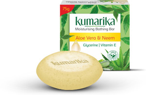 Kumarika Moisturising Bathing Bar, Aloe Vera and Neem Soap, Pack of 3 ...