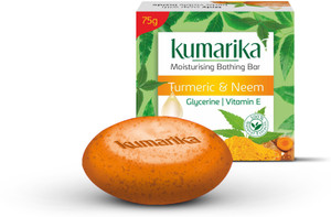 Kumarika Moisturising Bathing Bar, Turmeric and Neem Soap, Pack of 10 ...
