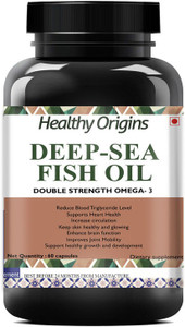 Healthy Origins Deep Sea Fish Oil 2500mg Price in India - Buy Healthy ...