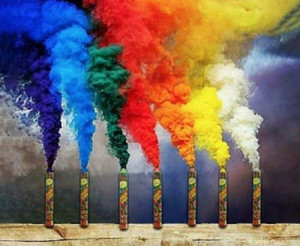 Quinergys Colorful Smoke for Pre Wedding Shoot Holi Color Powder Pack ...