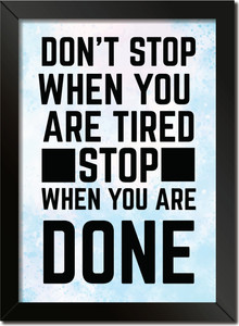 Quotes & Motivation Poster frame without glass A4 Size sty 72 Paper ...