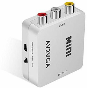 ULTRABYTES Mini HD AV2VGA Video Converter Convertor Box AV RCA CVBS to ...